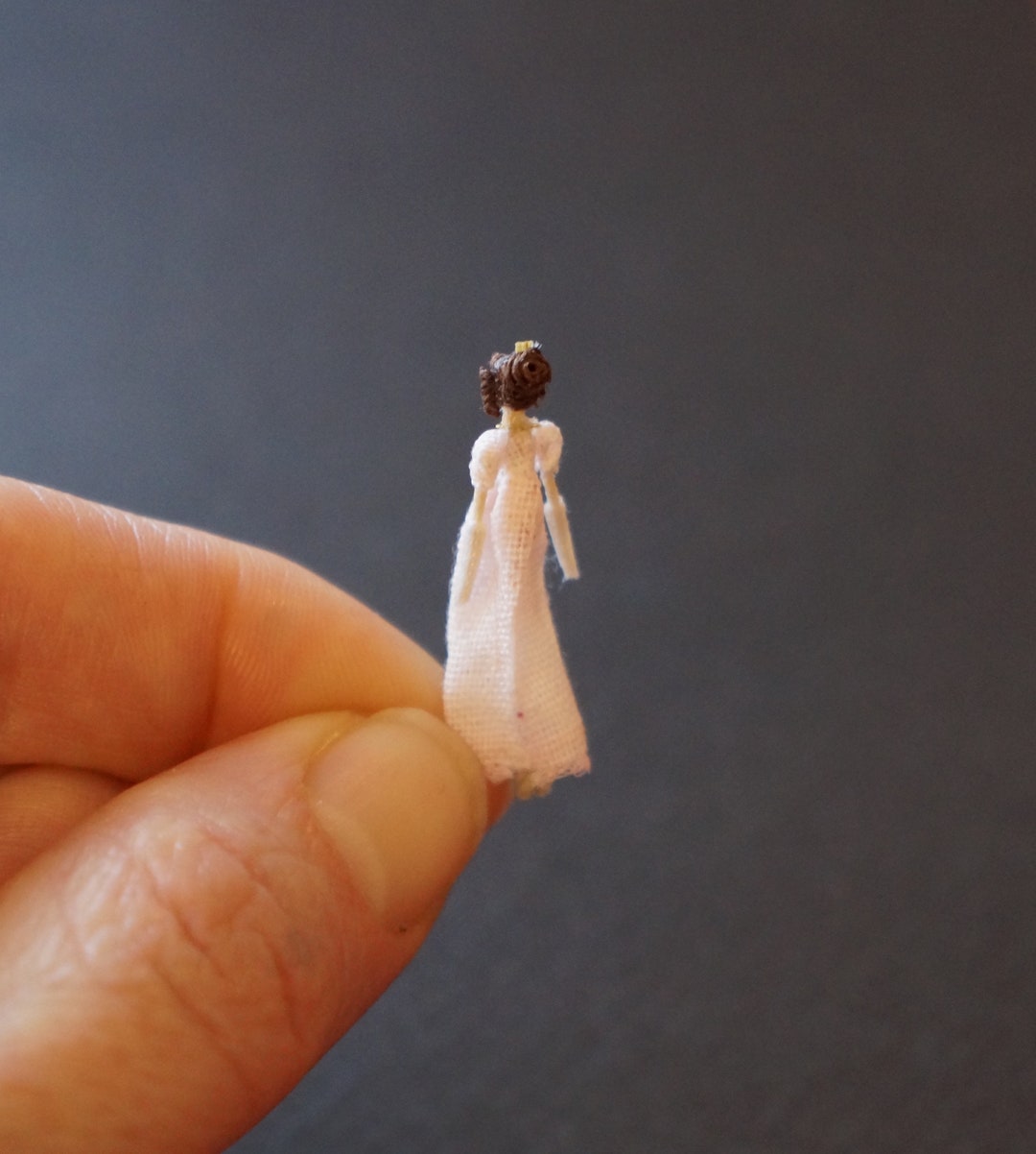 Miniature Regency Doll in Pale Pink Gown and Gloves, Elizabeth Bennett ...