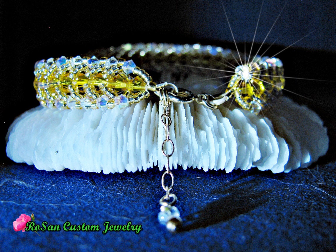 Swarovski Bracelet, Citrine Tennis Bracelet, Citrine Tennis Bracelet ...