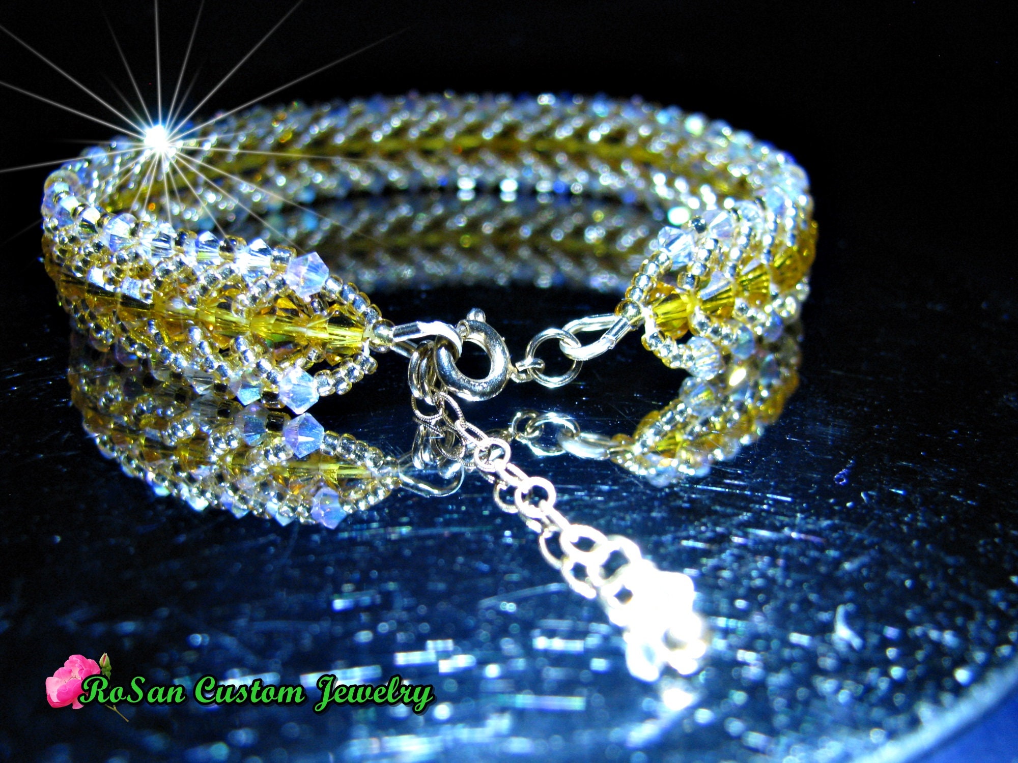 Swarovski Bracelet, Citrine Tennis Bracelet, Citrine Tennis Bracelet ...