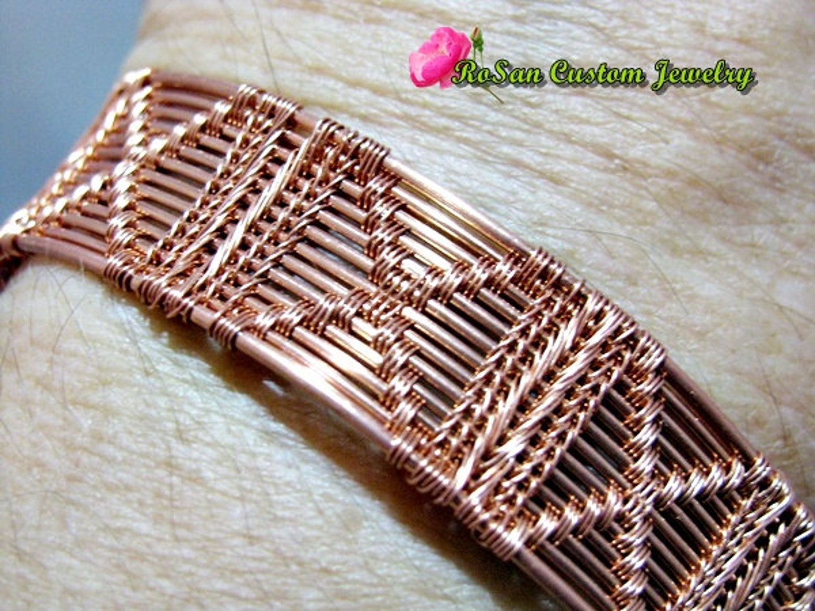 Copper Wire Woven X Design Cuff Bracelet,wire Woven Copper Bracelet ...