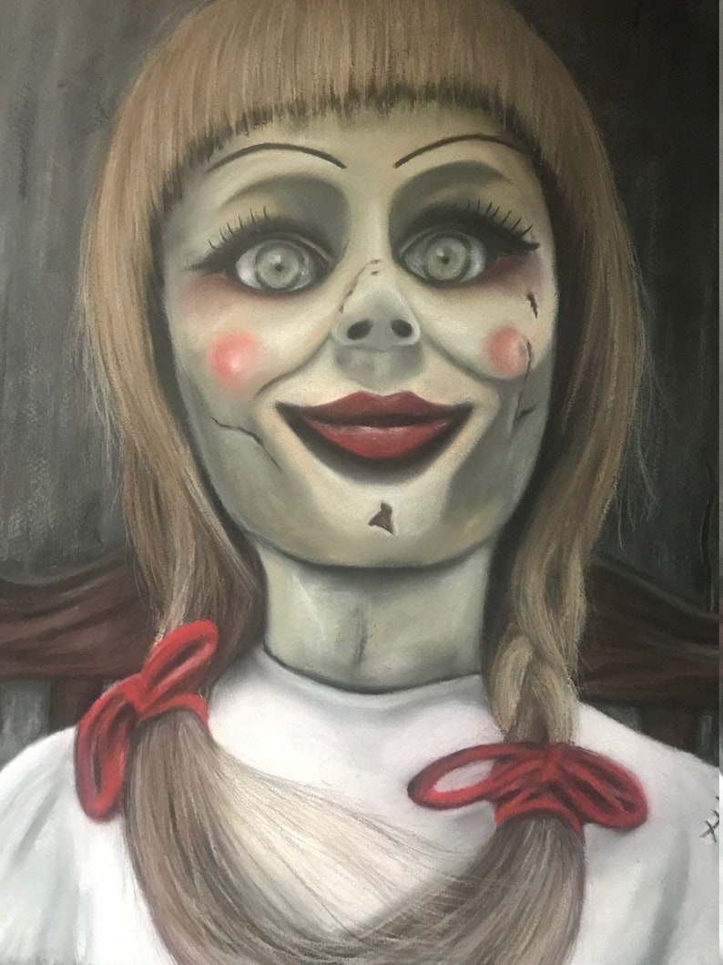ORIGINAL 25" X 19.5" Annabelle Doll Soft Pastel Drawing - Etsy Sweden