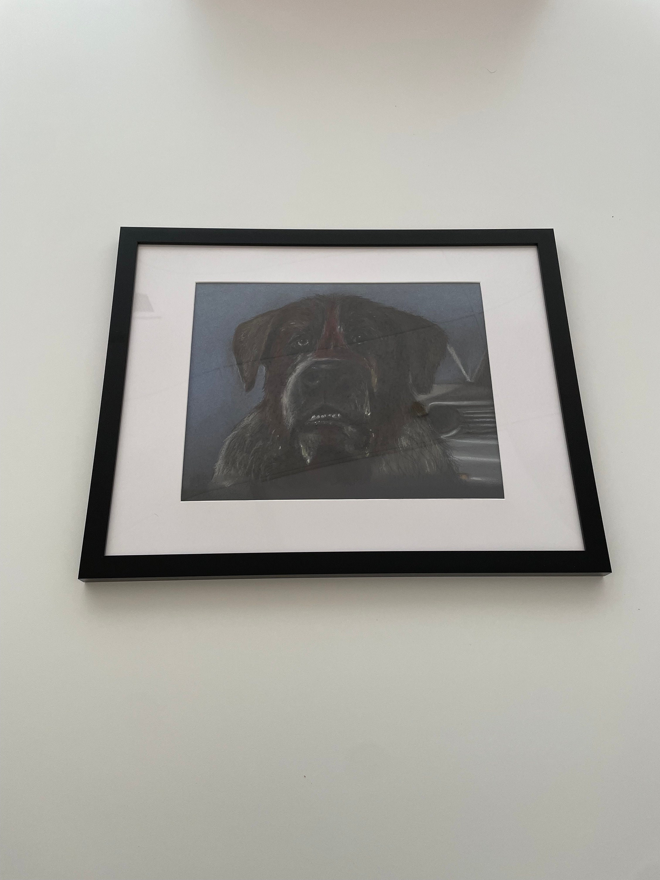 FRAMED Cujo Original Horror Classic Soft Pastel Drawing - Etsy