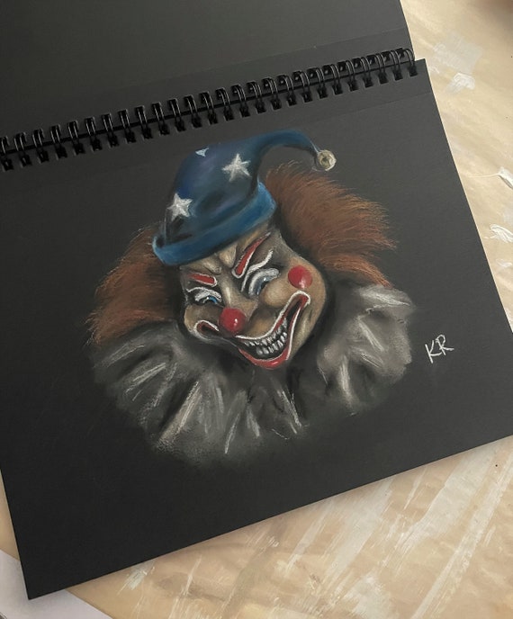 Chalk Pastel Art Clown