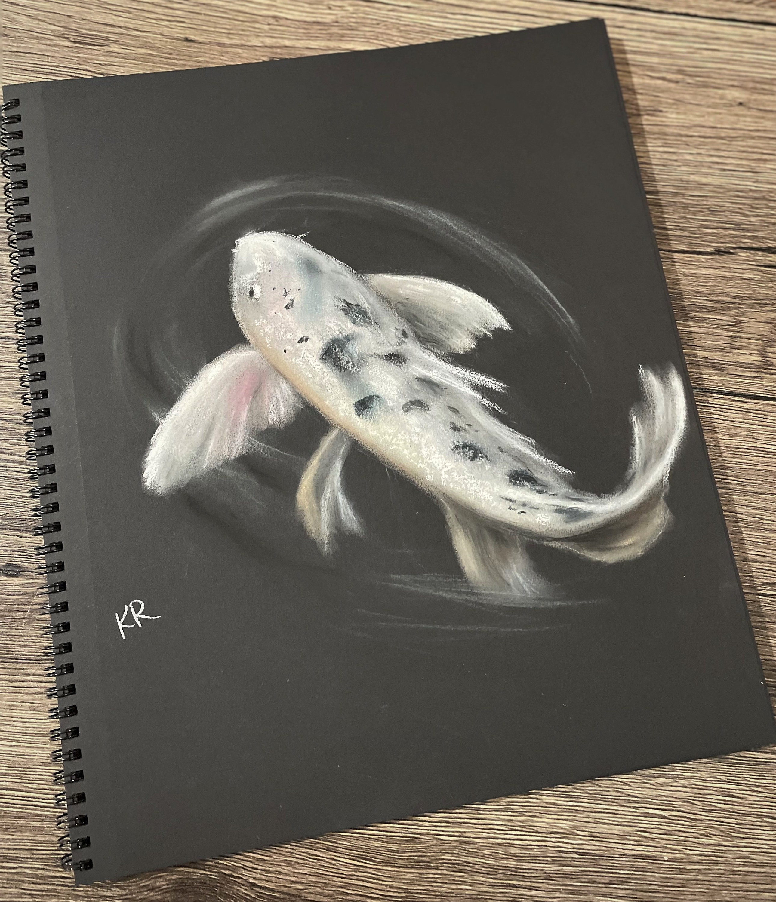 Koi Fish Original Soft Pastel Drawing - Etsy