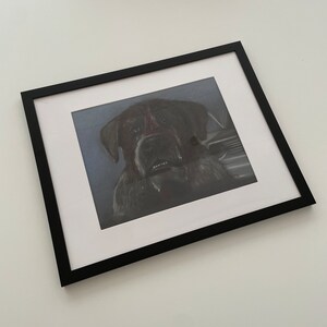 FRAMED Cujo Original Horror Classic Soft Pastel Drawing - Etsy