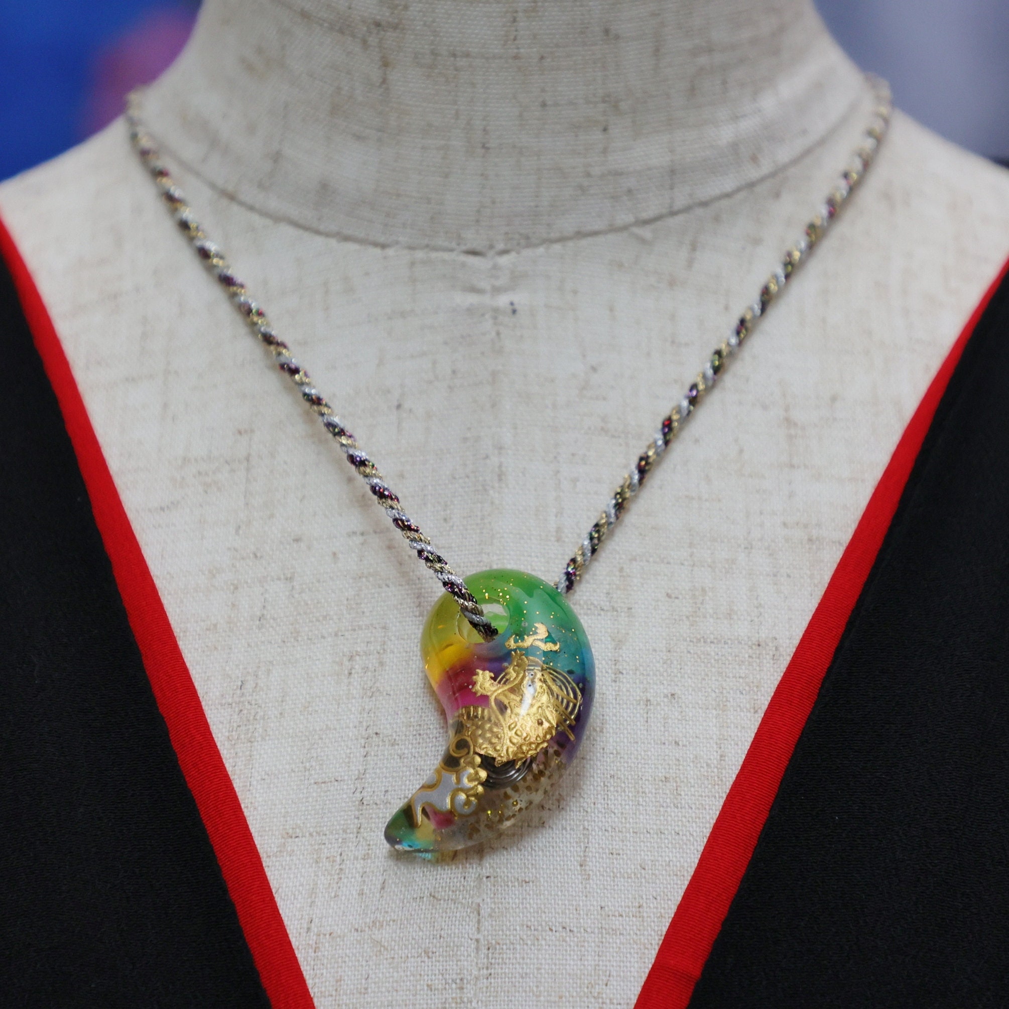 Magatama, Japanese Talisman, Magatama Pendant, Spiritual Protection ...