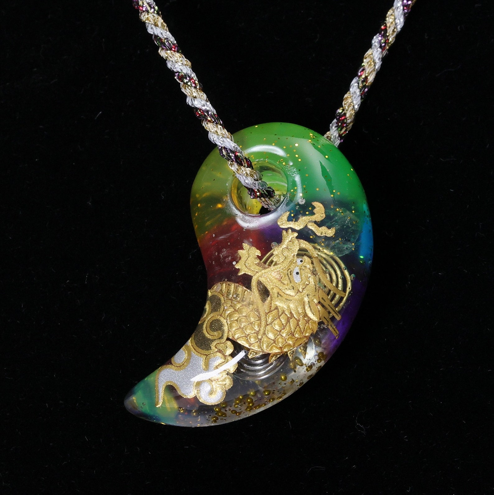 Magatama, Japanese Talisman, Magatama Pendant, Spiritual Protection ...