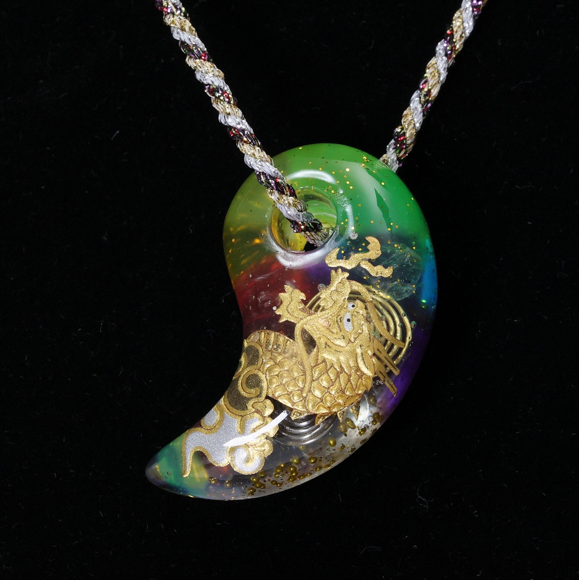 Magatama, Japanese Talisman, Magatama Pendant, Spiritual Protection ...