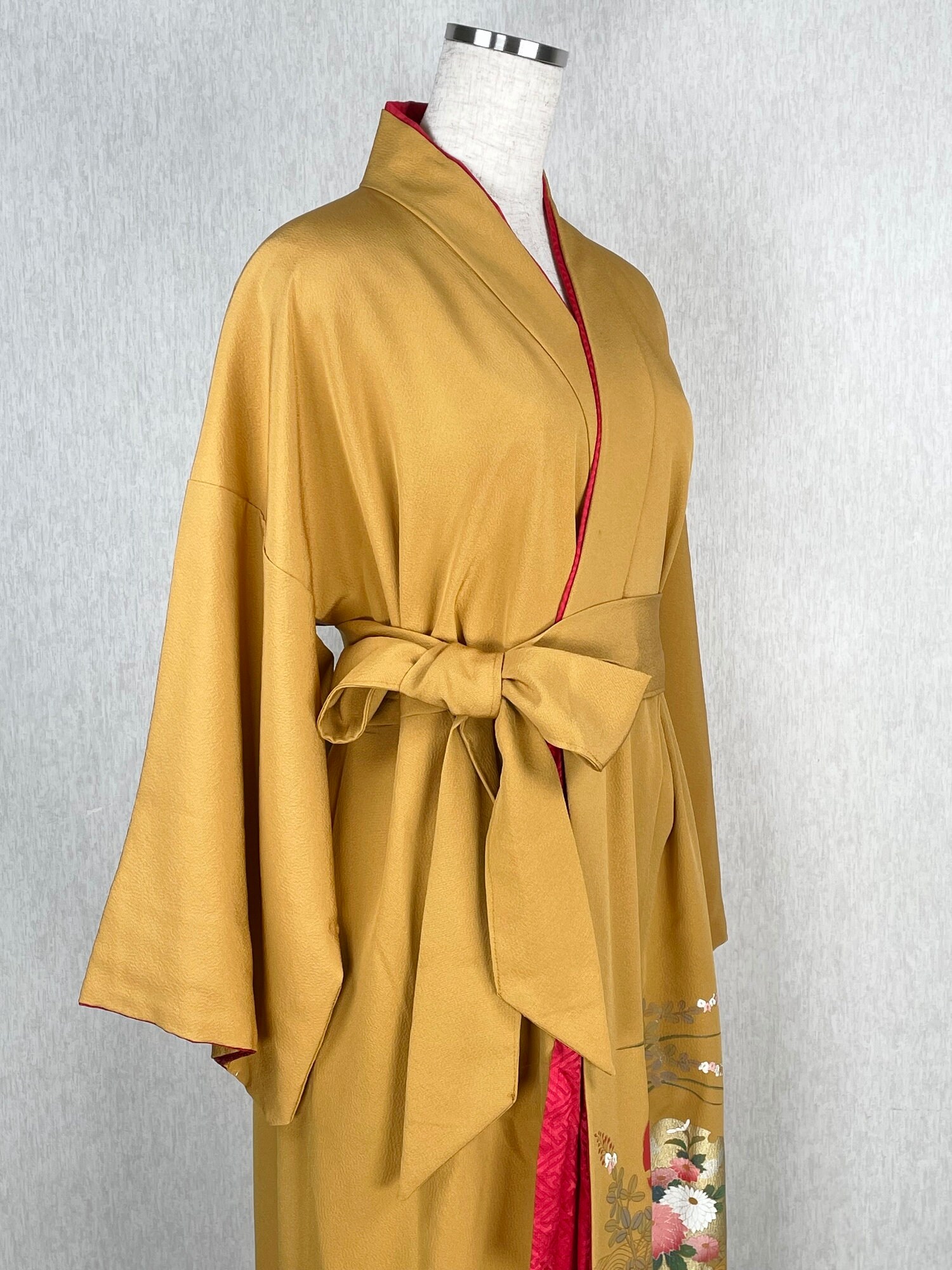 Brown Kimono Robe Kimono Robes Japanese Kimono Robe Kimono - Etsy