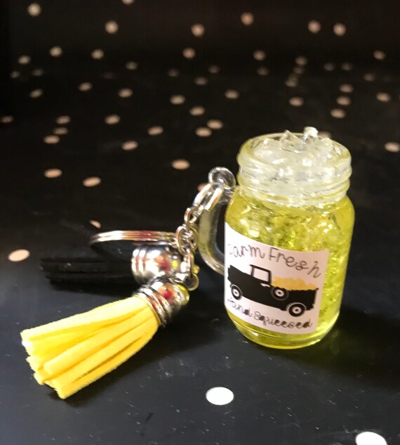 Lemonade Farm Fresh Hand Squeezed Keychain | Etsy