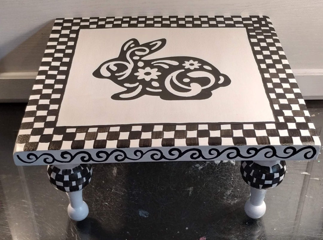 Bunny Riser Table Square Etsy