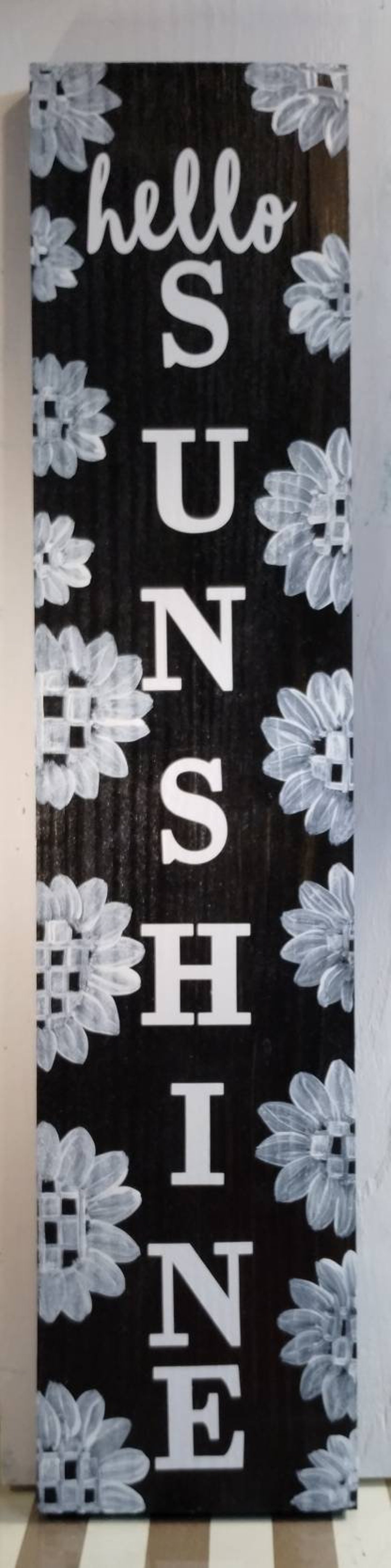 Hello Sunshine Sign Wood 24 Tall - Etsy