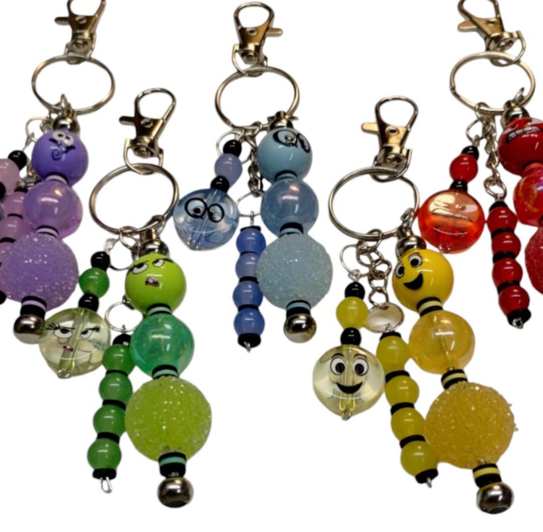 Inside Out Charm Keychains - Etsy