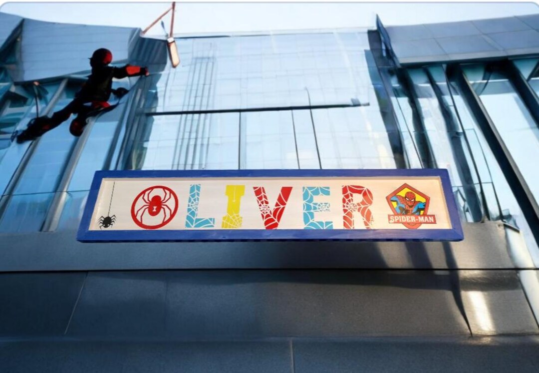 Personalized Name Sign Spider Theme - Etsy