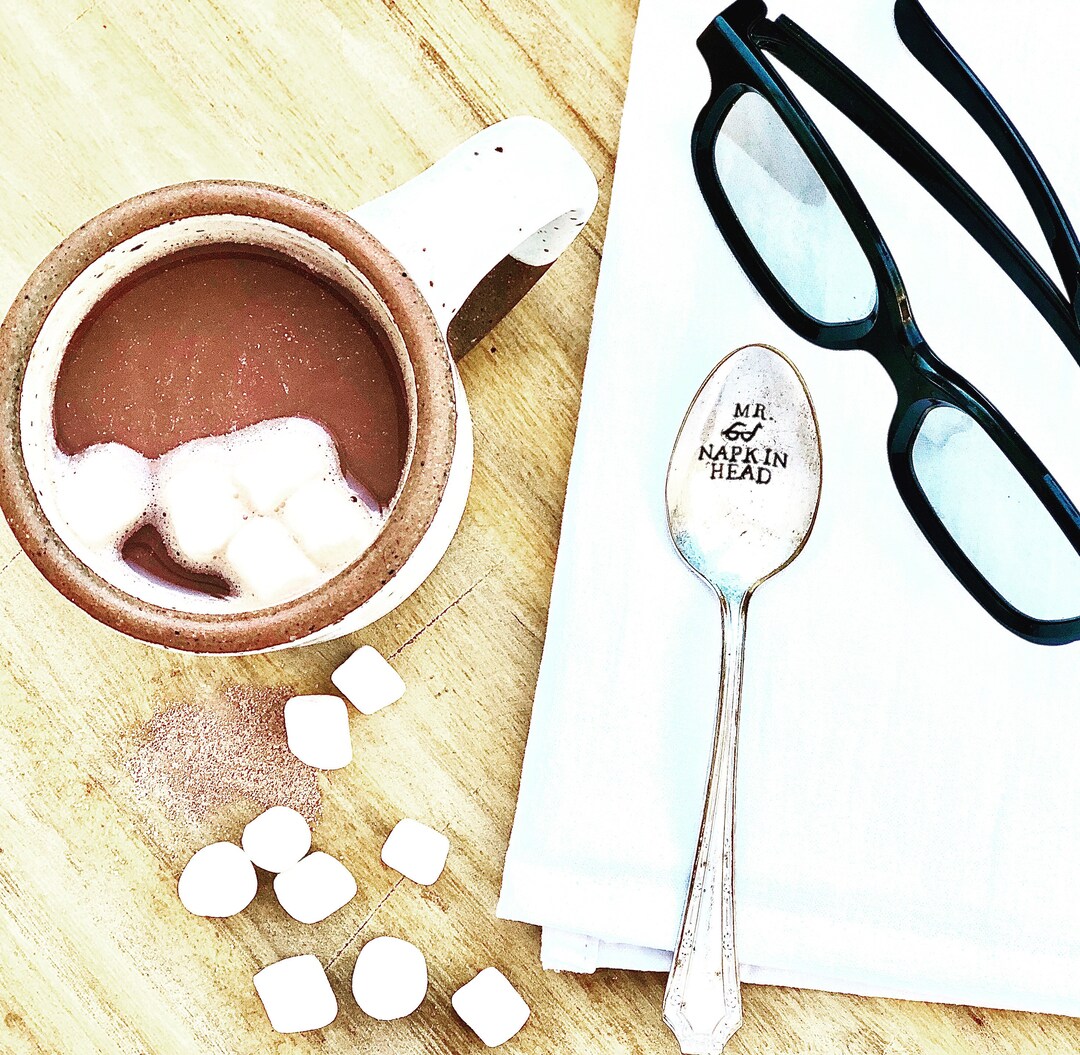 Mr. Napkin Head, the Holiday, Christmas Spoon, Stamped Spoon, Hostess ...