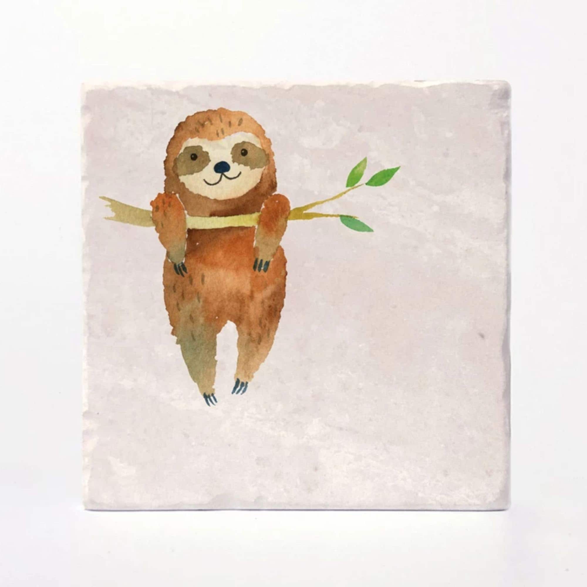 Sloths Drink Coasters / Absorbent Ceramic Coasters | Etsy