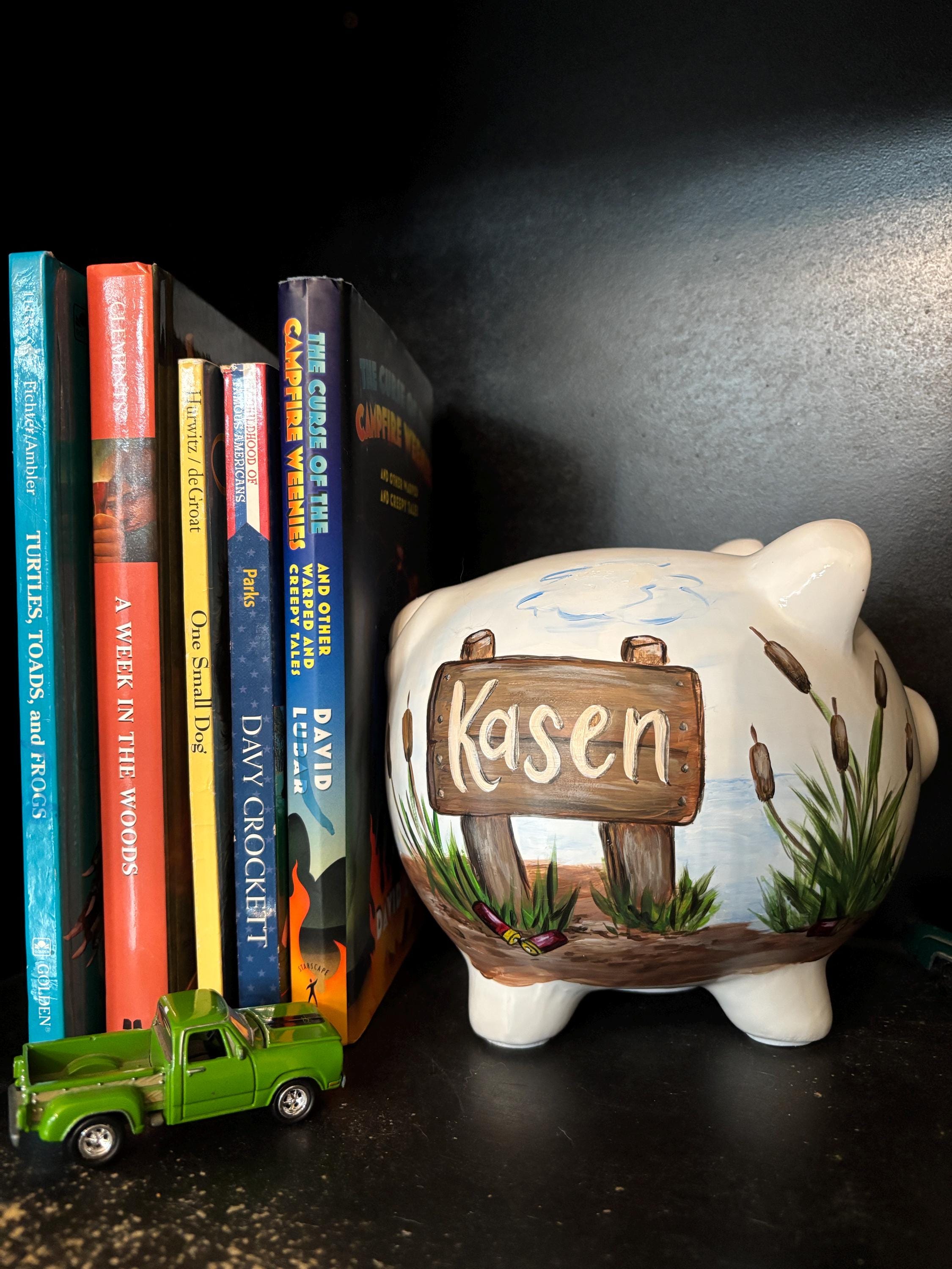 Personalized Hand Painted Piggy Bank, Keepsake Gift, Birthday Gift ...
