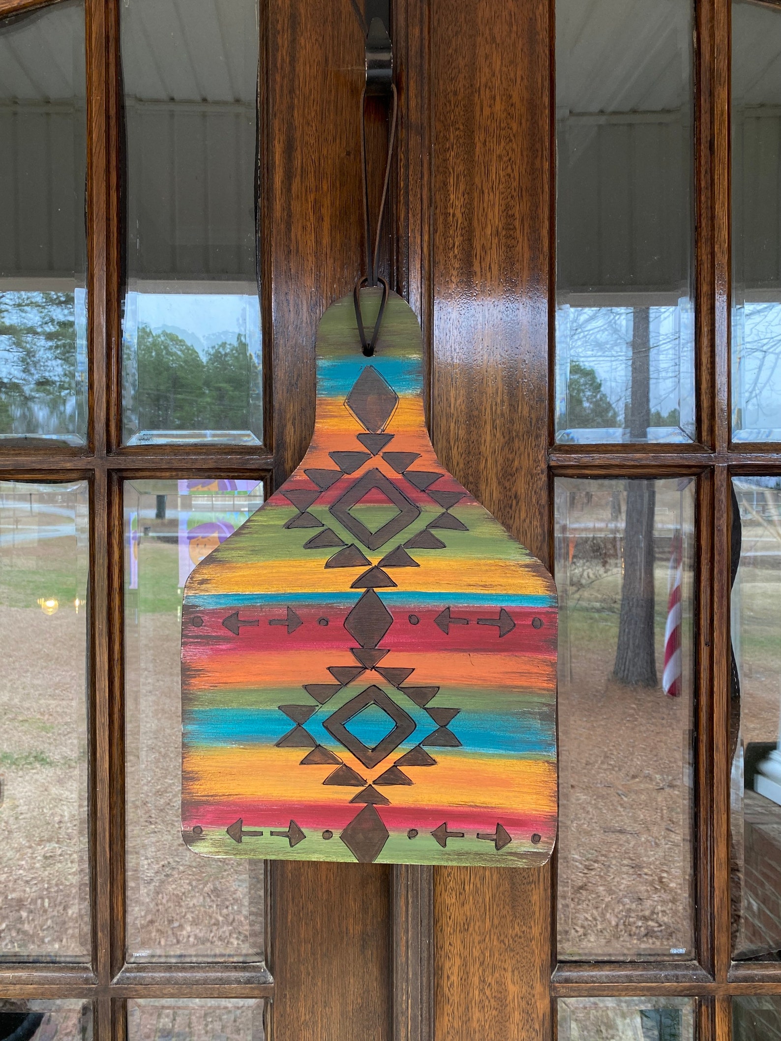 Farmhouse Cow Tag Aztec Farmhouse Boho Design Aztec Decor - Etsy