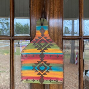Farmhouse Cow Tag, Aztec, Farmhouse, Boho Design, Aztec Decor, Bohemian ...