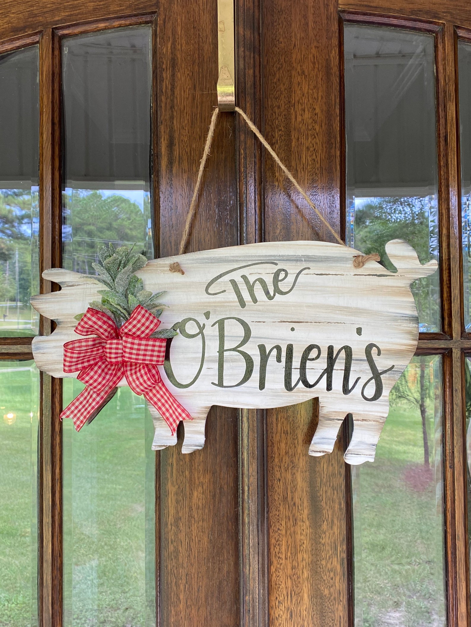 Farmhouse Pig Christmas Pig Rustic Pig Farmhouse Decor | Etsy