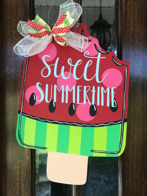 Sweet Summertime Popsicle Summer Door Hanger Popsicle Fun | Etsy