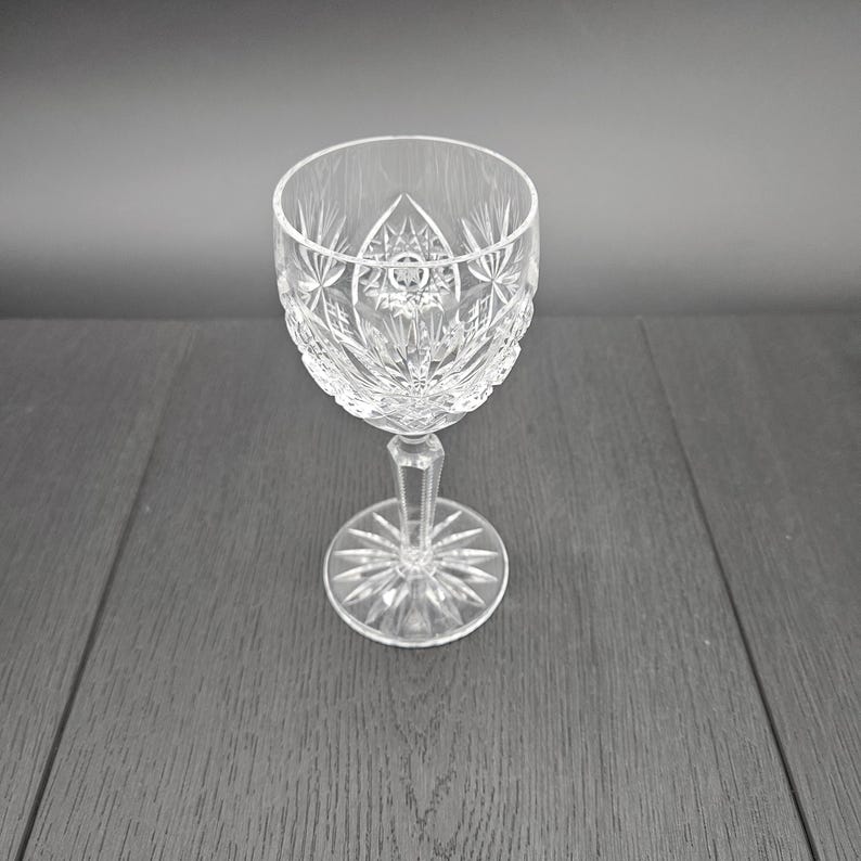 Edinburgh Crystal Royal Pattern Wine Glass, Cut Crystal Stemware Made ...