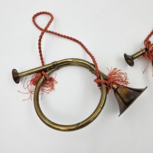 Small Brass Horn Christmas Decoration - 5 Inches Tall - Etsy