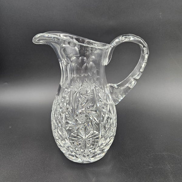 Crystal Pitcher - Etsy