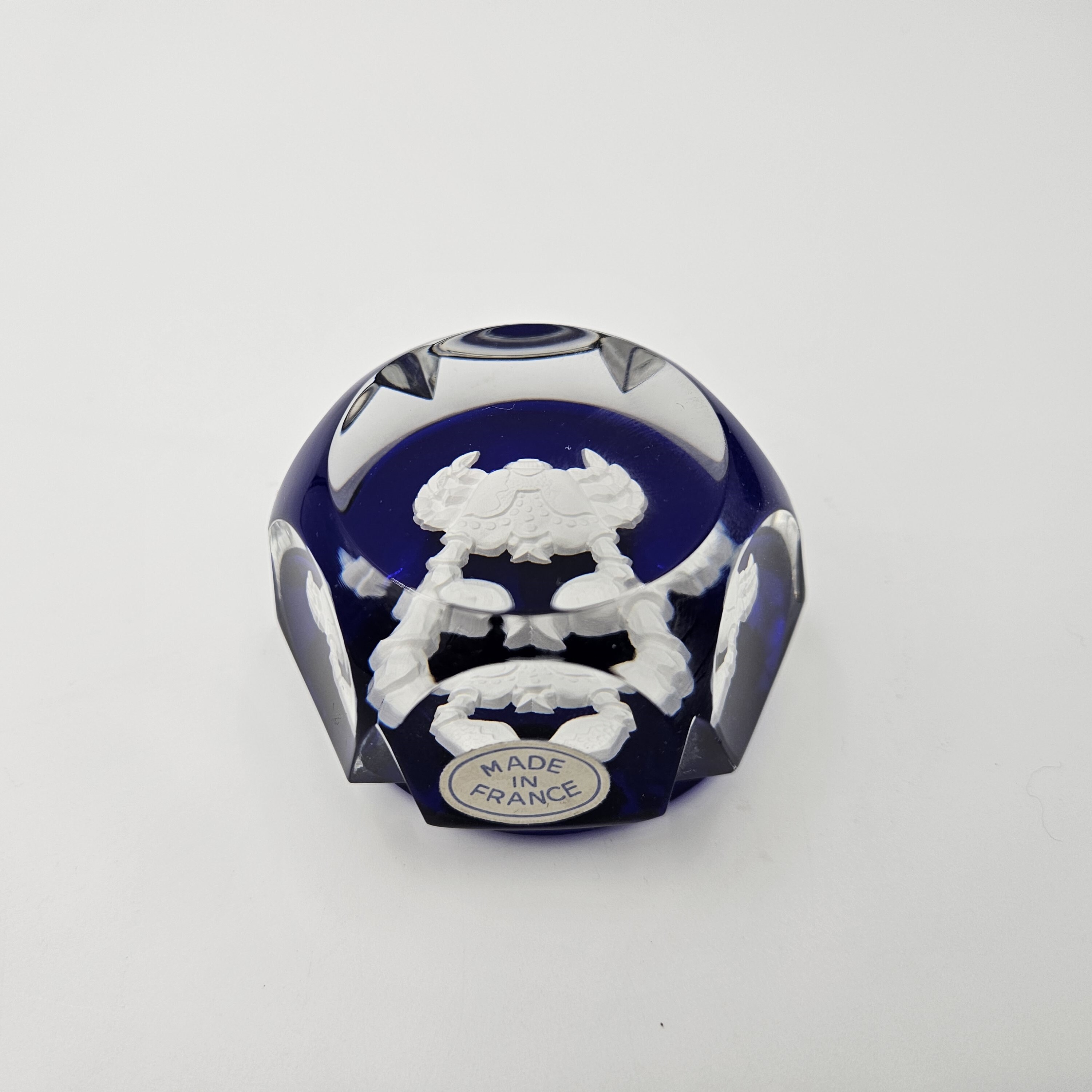 Baccarat Zodiac Paperweight Cancer the Crab - Etsy