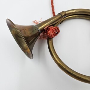Small Brass Horn Christmas Decoration - 5 Inches Tall - Etsy