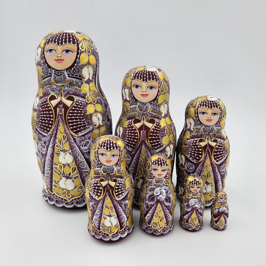 Matryoshka Wooden Nesting Dolls - Etsy