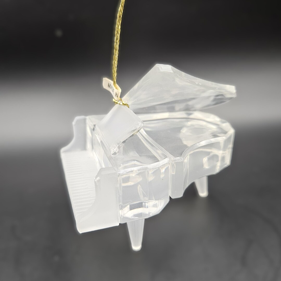 Lucite Grand Piano Christmas Tree Ornament - Etsy
