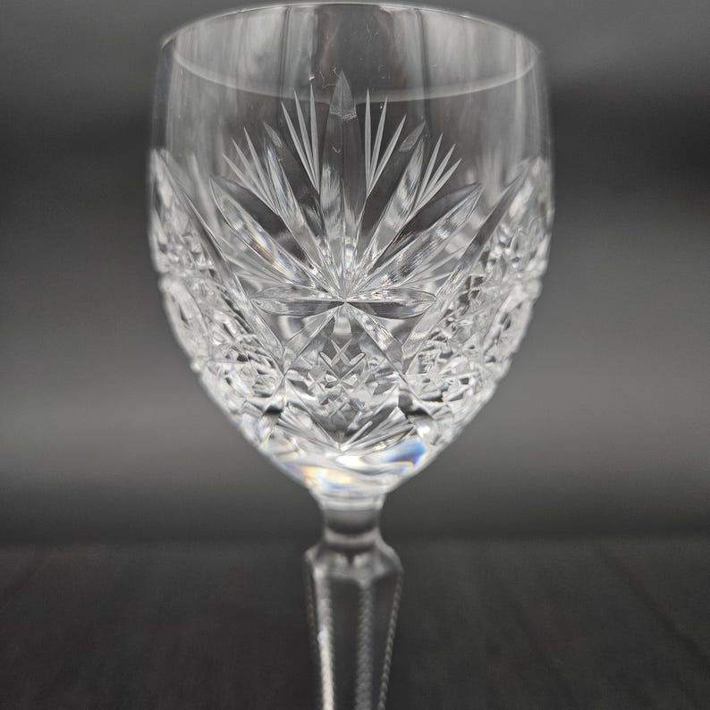 Edinburgh Crystal Royal Pattern Wine Glass, Cut Crystal Stemware Made ...