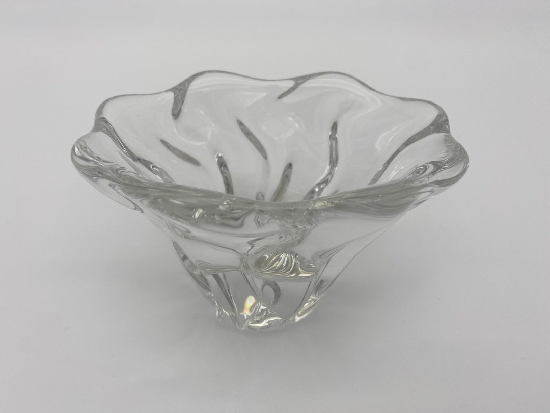 Daum Crystal Bowl Small Clear Signed Daum France - Etsy