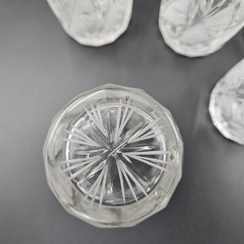 Set of 8 Cut Crystal Drinking Glasses - Etsy