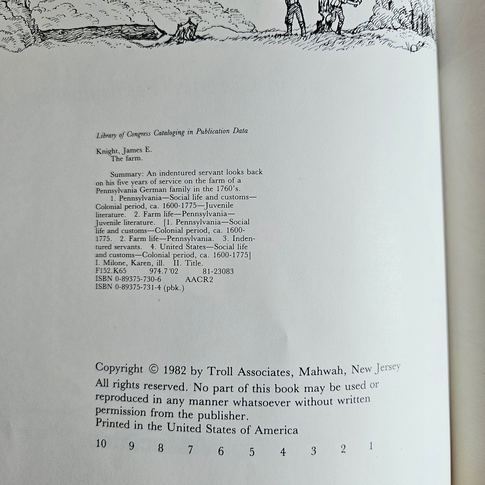 The Farm by James E. Knight - Adventures in Colonial America Series - Etsy