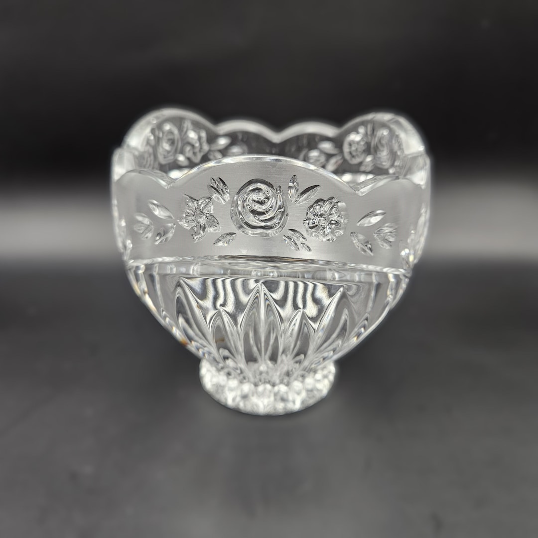 Oneida Southern Garden Crystal Candy Dish or Nut Bowl - Etsy