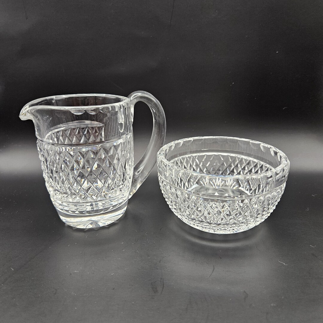 Waterford Crystal Colleen Pattern Cream Pitcher and Sugar Bowl - Etsy