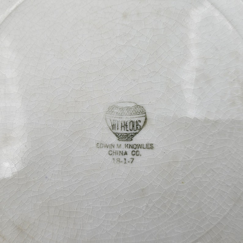 Edwin M Knowles indian Tree Dinner Plate 1918 - Etsy