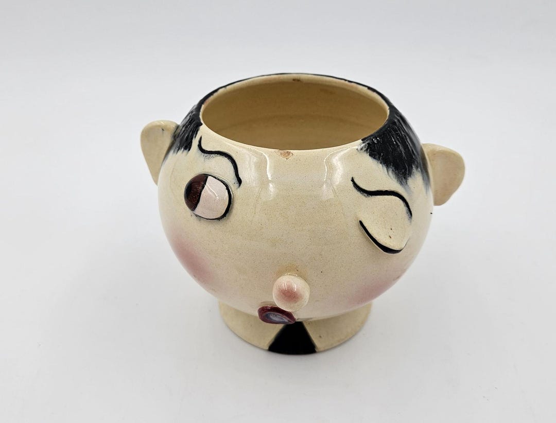 Silly Face Head Vase Made in Italy - Etsy