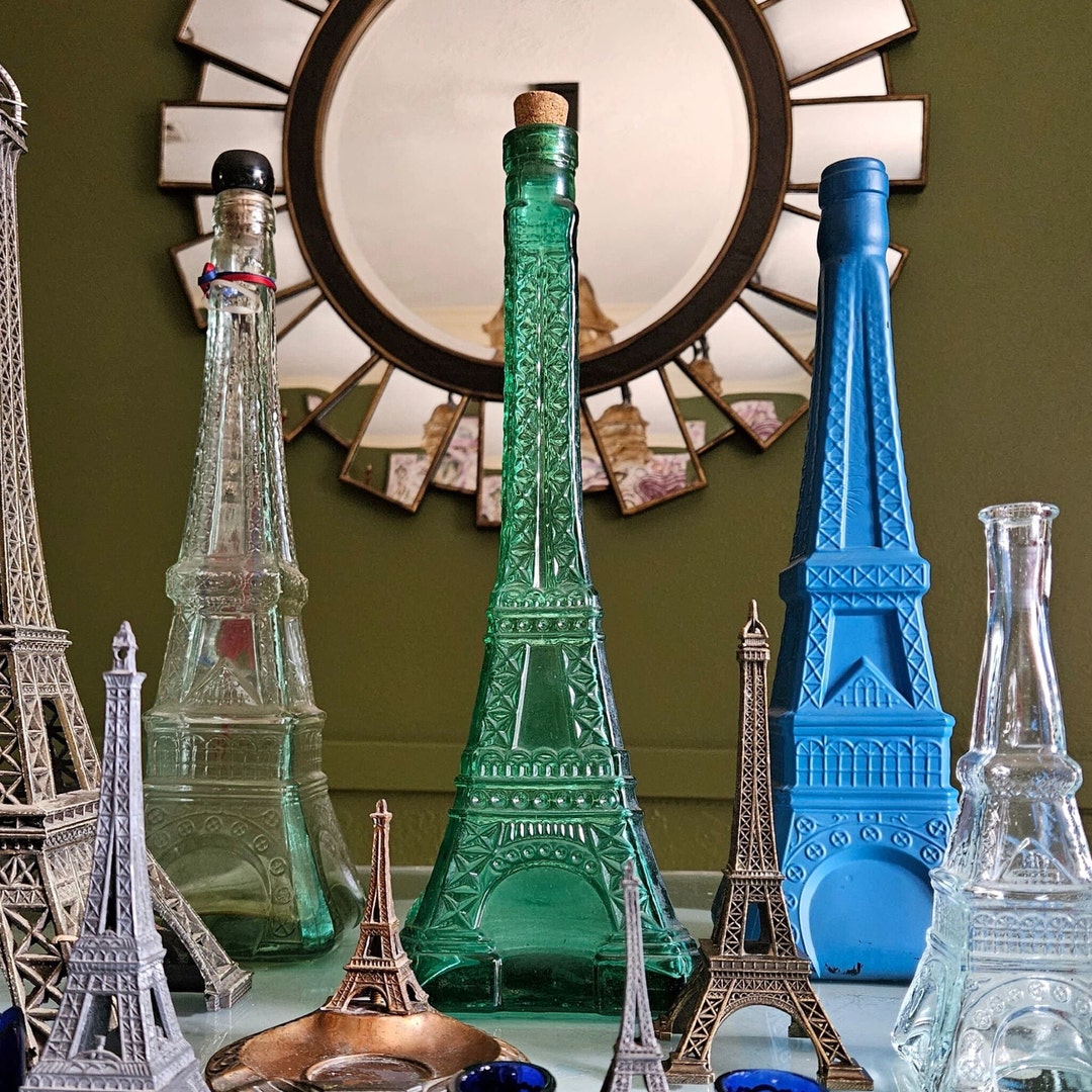 Blue Eiffel Tower Bottle 14 Tall - Etsy