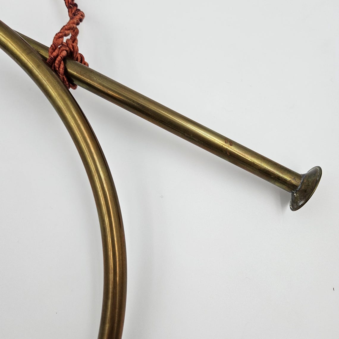 Large 12 Inch Brass Horn Christmas Decoration - Etsy