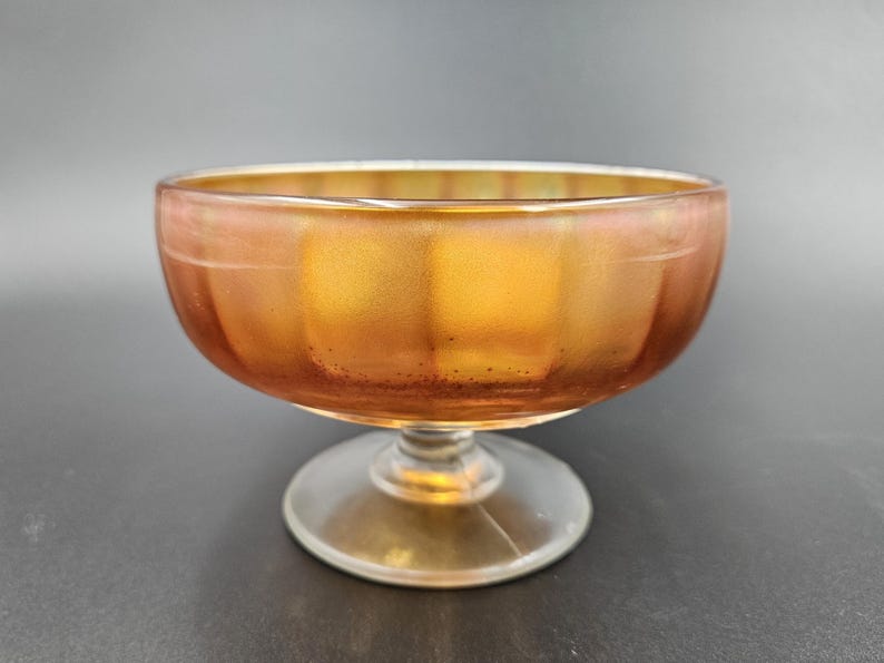 Fenton Marigold Footed Candy Dish - No Lid - 1970s - Etsy
