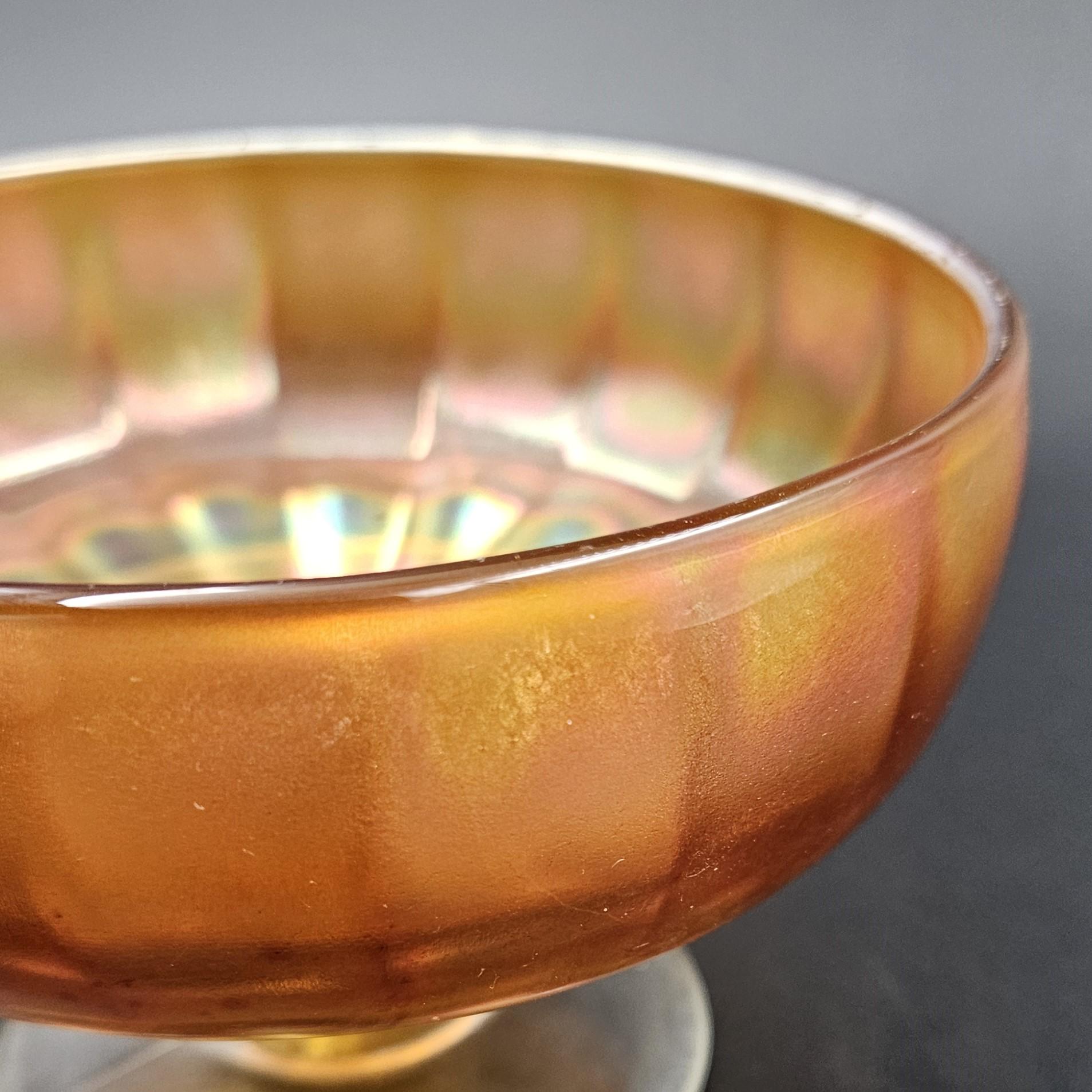 Fenton Marigold Footed Candy Dish - No Lid - 1970s - Etsy