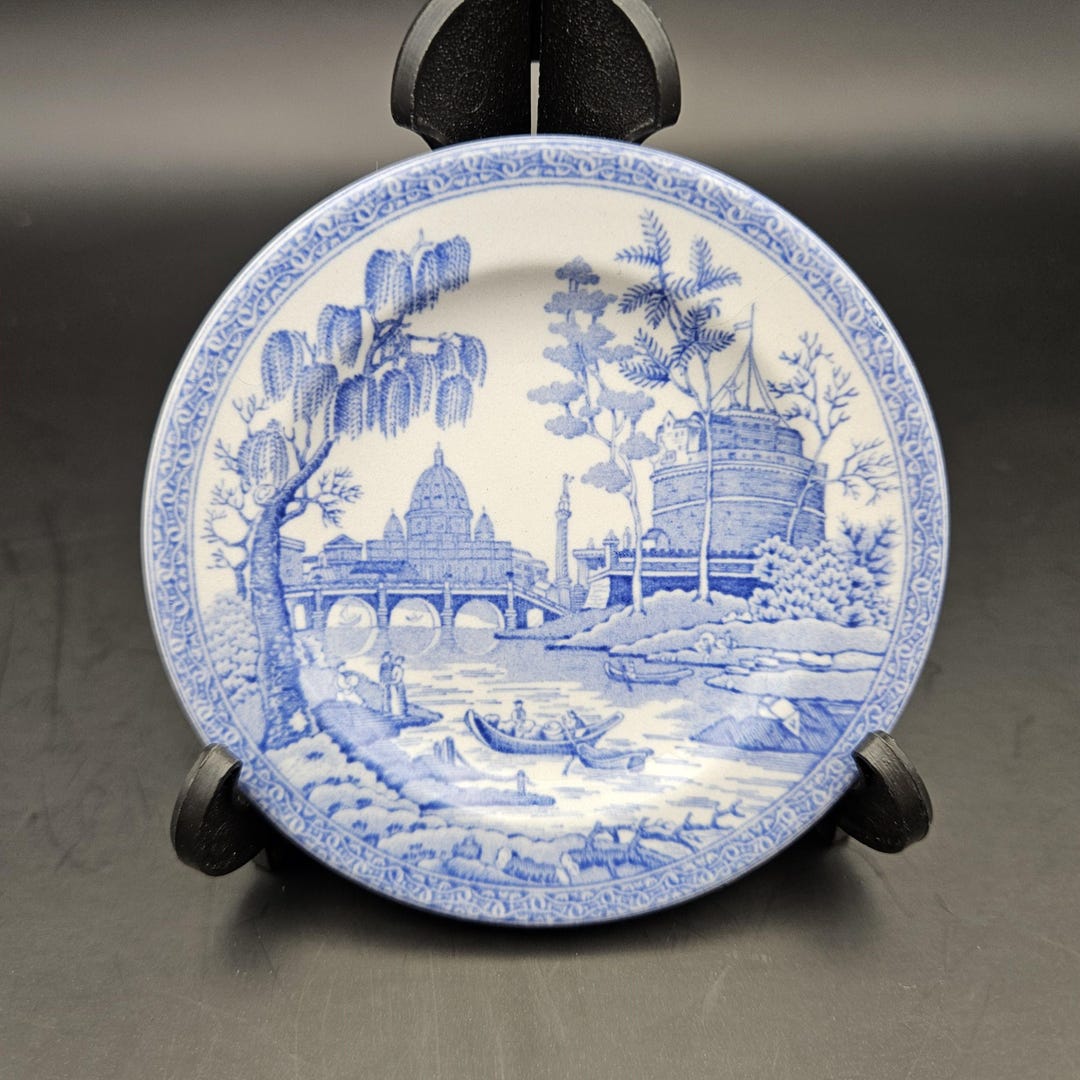 Spode 3 Inch Plate - Rome Pattern From the Blue Room Collection ...