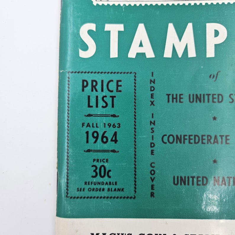 1964 Postage Stamp Price List - Macy's Coin & Stamp Shop, Kansas City ...