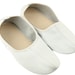 Genuine Leather Handmade Tawaf Shoes Mens Size, Pure White Feet Warmer ...