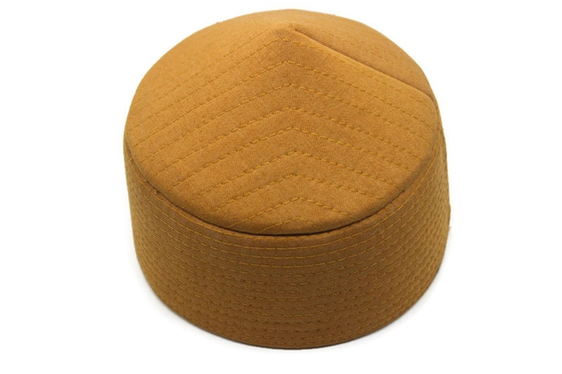 Yellow Naqshibandi Kufi Muslim Takke Peci Kofia Hat Topi | Etsy