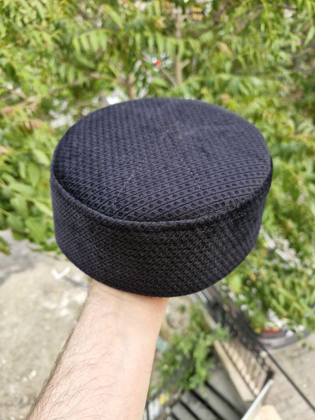 Black Kufi Hat, Mens Islamic Hat, Soft Kufi Hat for Muslims, Travel ...