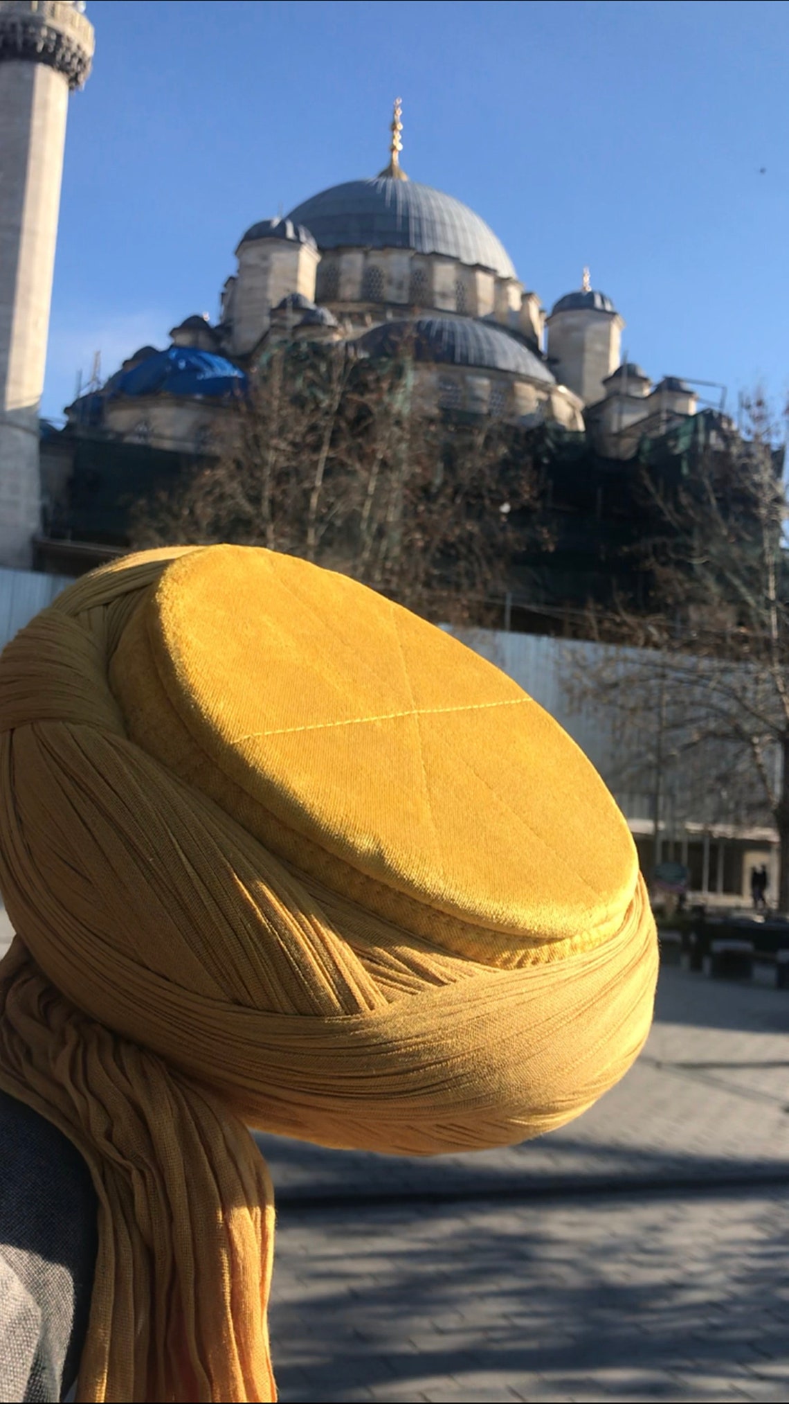 Saladin Yellow Imamah, Unique Islamic Art, Salah Ad Din Imam Pagri ...